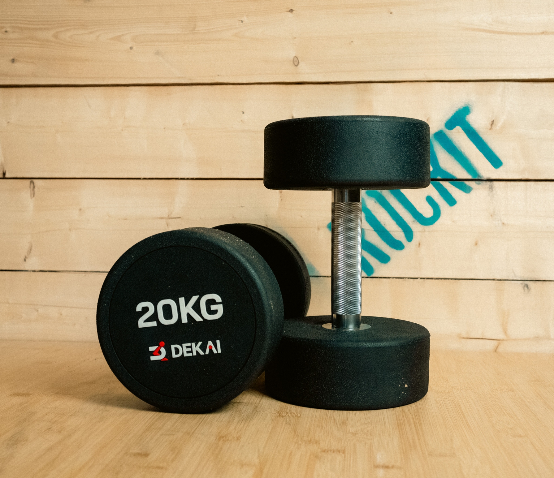 Conjunto 2 Halteres Redondos 20 Kg - DEKAI. Recosport